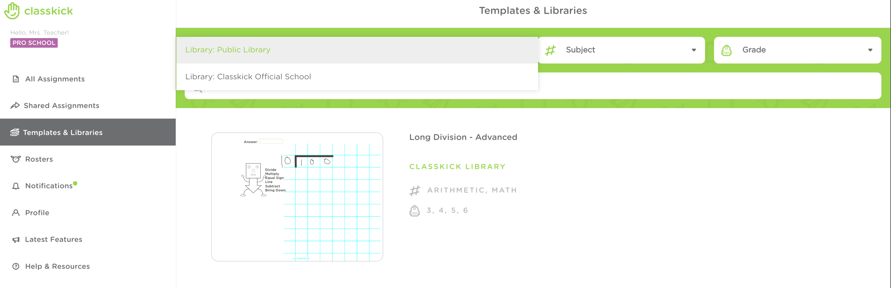 Create an Assignment – Classkick Support