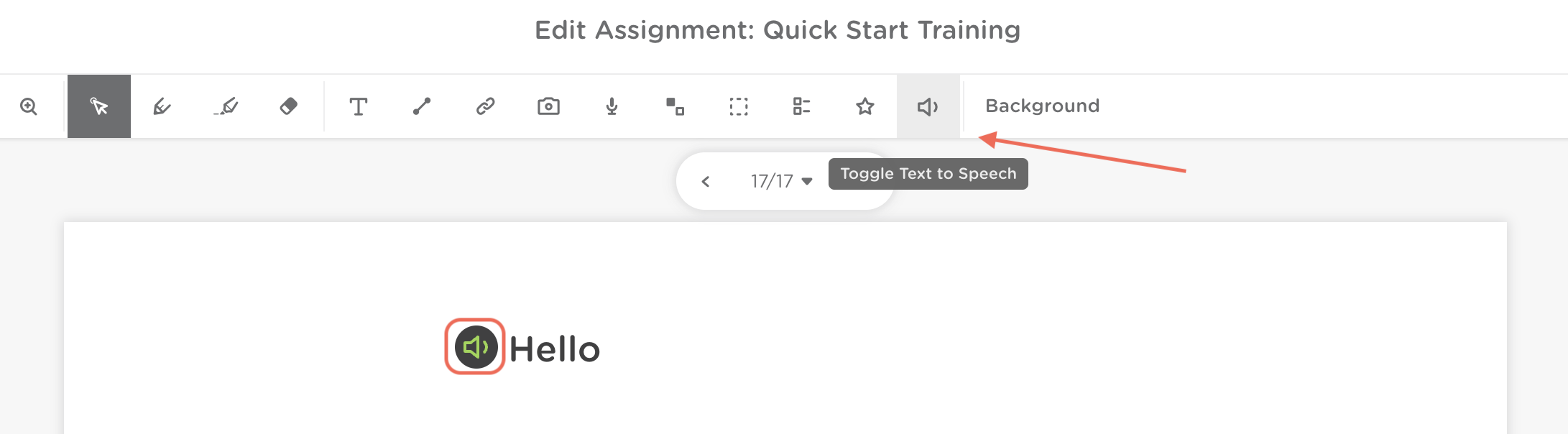 Text to Speech – Classkick Support