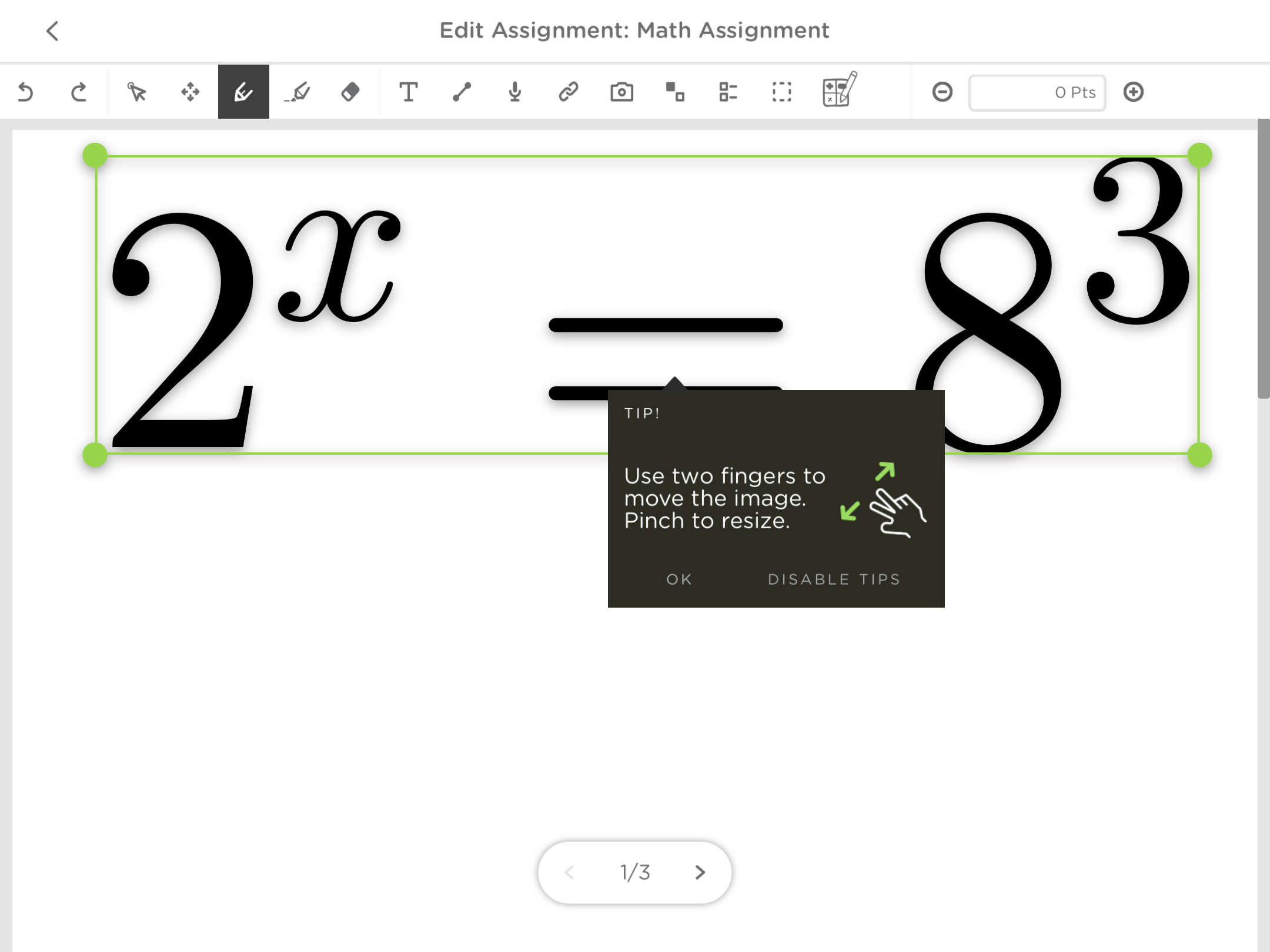 Math Tool Button – Classkick Support